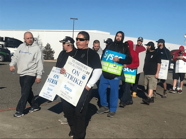 Teamsters Warehouse Workers and Truck Drivers Strike at Sysco Denver ...
